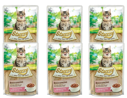 ZESTAW 6x85g Stuzzy Szynka Chunks TERMIN 09-05-2023 | Kiwi Zoo