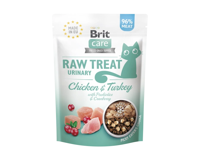 Brit Care Raw Treat Urinary Chicken & Turkey 40g | Kiwi Zoo