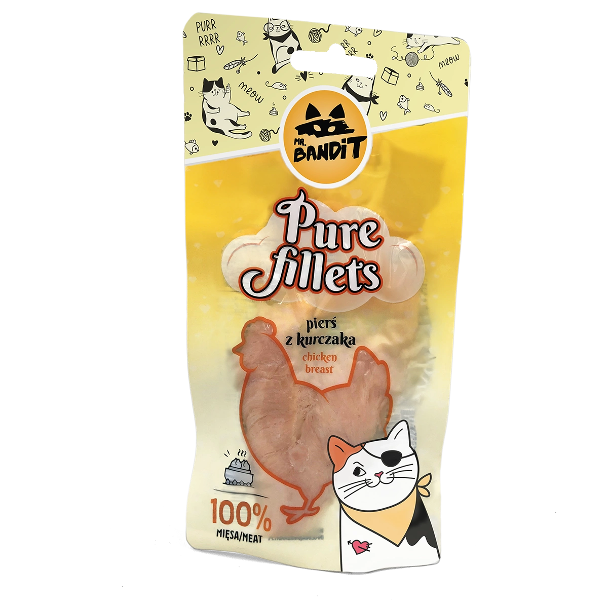 Mr.Bandit Pure Fillets pierś kurczaka 30g | Kiwi Zoo