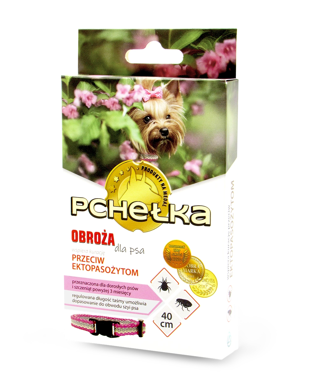 Pchełka Obroża przeciw ektopasożytom 40cm | Kiwi Zoo