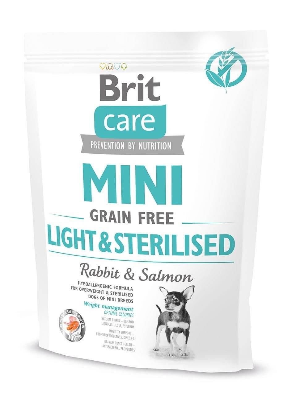 Brit Care Mini Light & Sterilised 400g | Kiwi Zoo