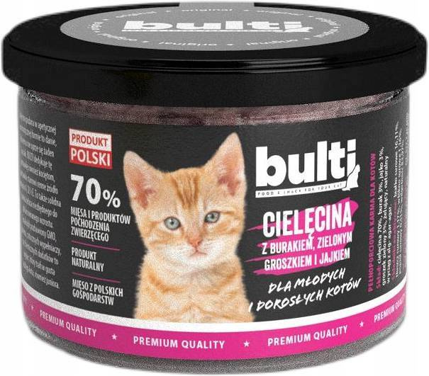 Bulti Potrawka dla kota z cielęciną 190g | Kiwi Zoo
